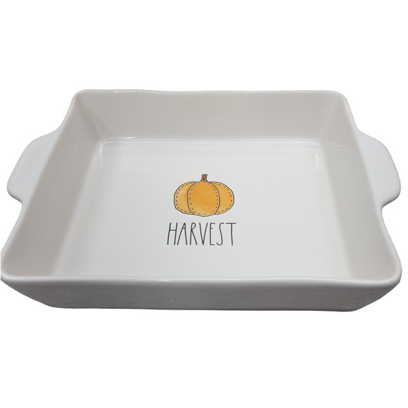 Rae Dunn | Kitchen | Rae Dunn Fall 9x1 Ceramic Harvest Pumpkin Print ...